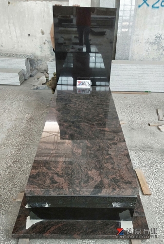 Aurora Red Granite Tombstone Monument Dalei Stone Wholesale