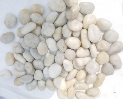 White Color Pebble Stone Polish 8-10 hours