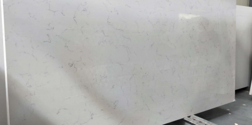 Snow White Quartz White Color Engineer Stone Slabs