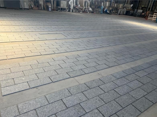 Steel Grey Granite Flamed Wall Cladding Tiles