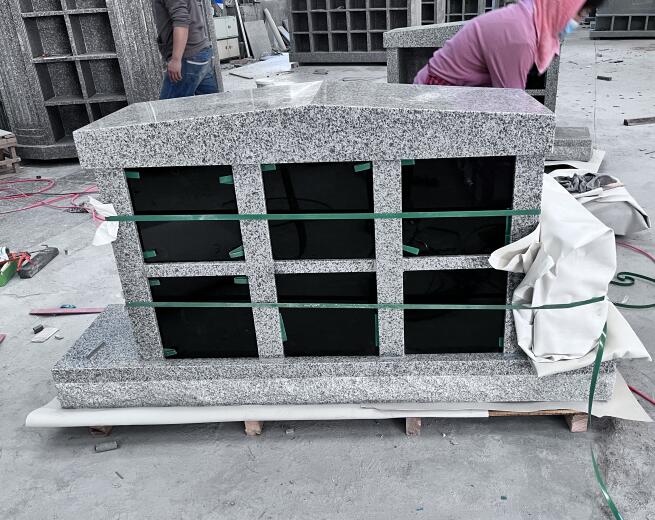 Grey Granite Columbarium Monuments Design