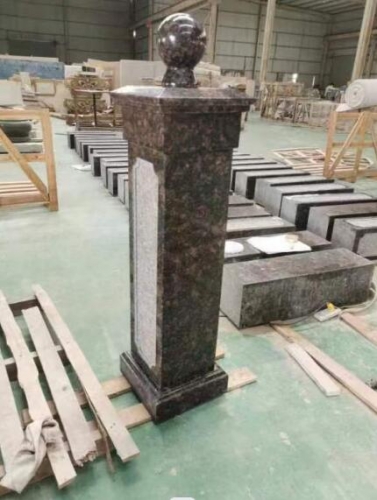 Tan Brown GRanite Balustrade King Post